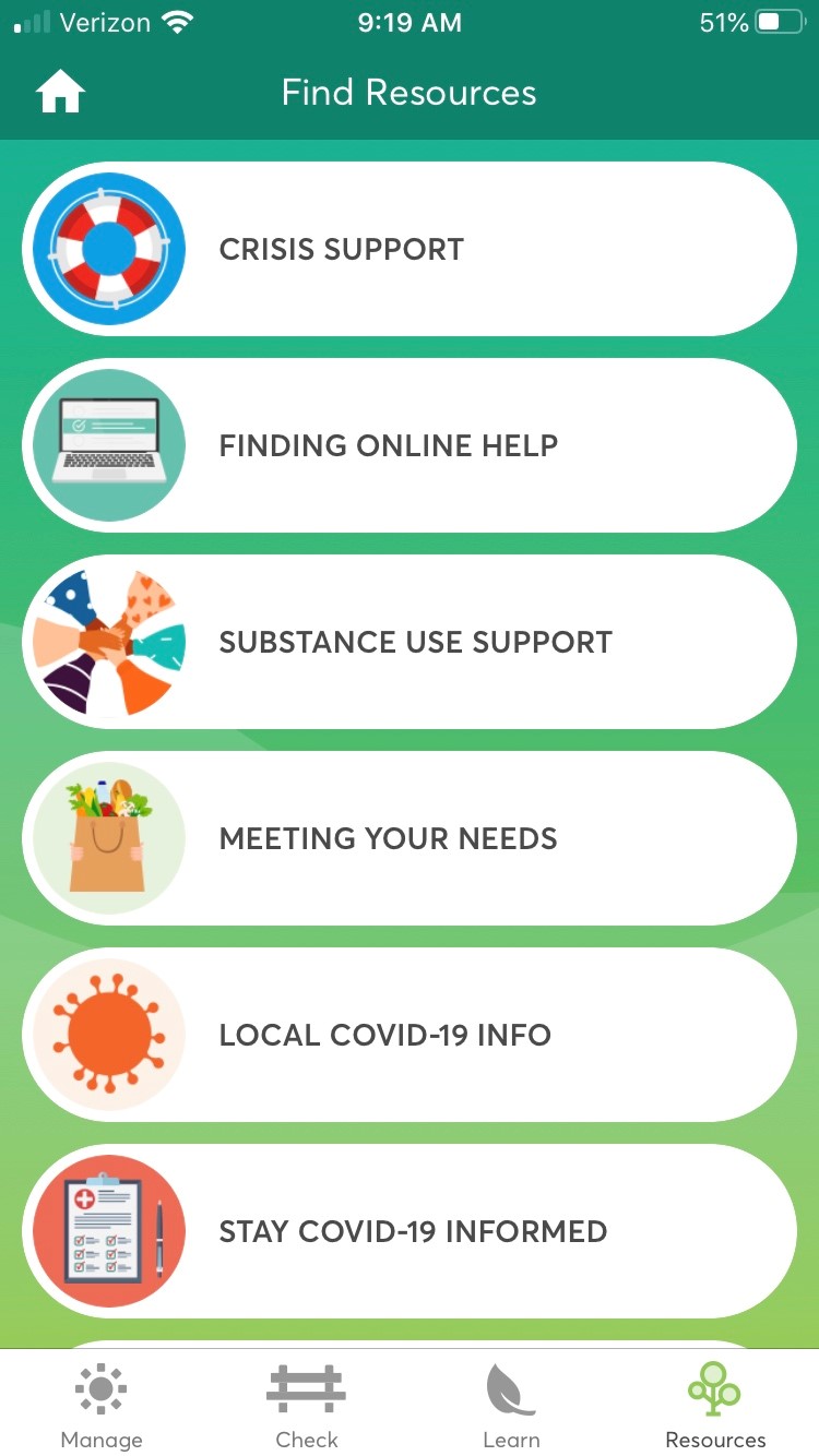 Resources from the Behavioral Health VISTA - Upstate Warrior Solution